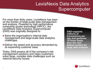 Lexis Nexis Risk Solutions O Verview | PPT