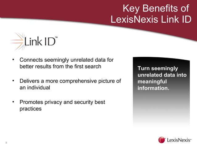 Lexis Nexis Risk Solutions O Verview | PPT