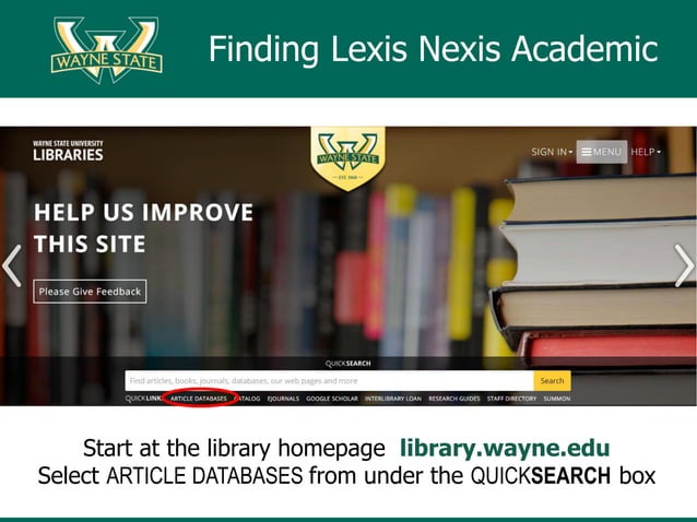 Using Lexis-Nexis Academic Universe | PPT