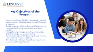 Lexlevel Services: Comprehensive Leadership Training Program | PPTX