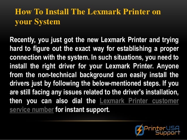 How to Install the Lexmark Printer on Your System