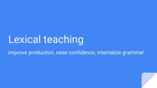 Lexical Teaching | PPTX