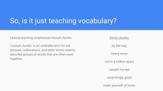 Lexical Teaching | PPTX