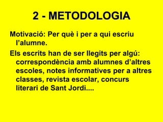 L’expressió escrita | PPT