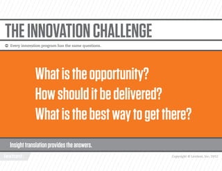 Lextant SXSW 2013 Innovation Intervention | PDF