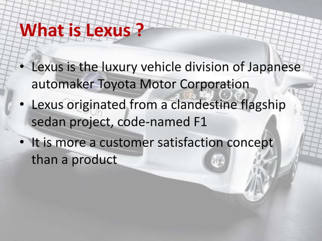 Lexus | PPTX