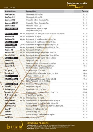 Lexus PCD Franchise Pharma Product | PDF