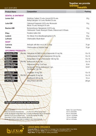 Lexus PCD Franchise Pharma Product | PDF