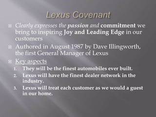 Lexus brand presentation #2 | PPTX