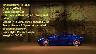 Lexus lfa | PPT