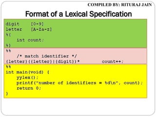 LEX Intrduction Compiler Construction_VIET.ppt