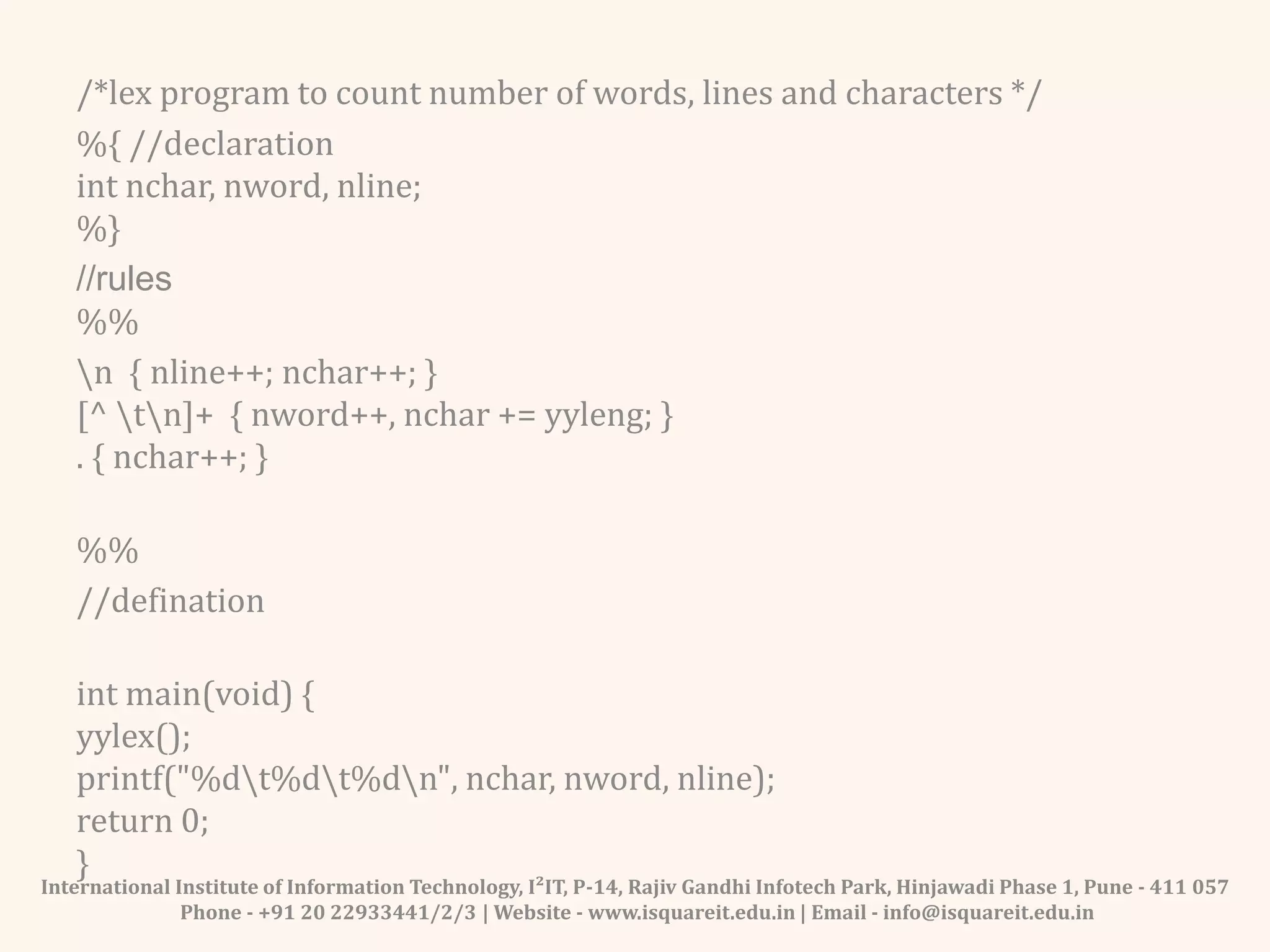 What Is LEX and YACC? | PPTX | Desktop Publishing | Computer Software and Applications