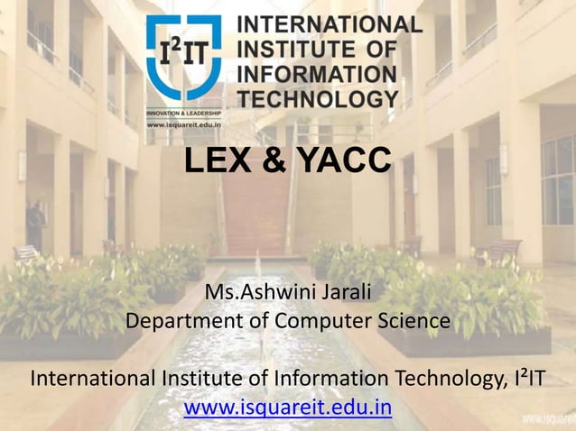 What Is LEX and YACC? | PPTX | Desktop Publishing | Computer Software ...