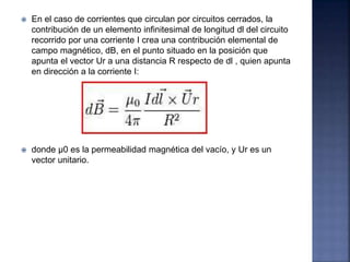 Ley de-biot-savart-electromagnetismo | PPTX
