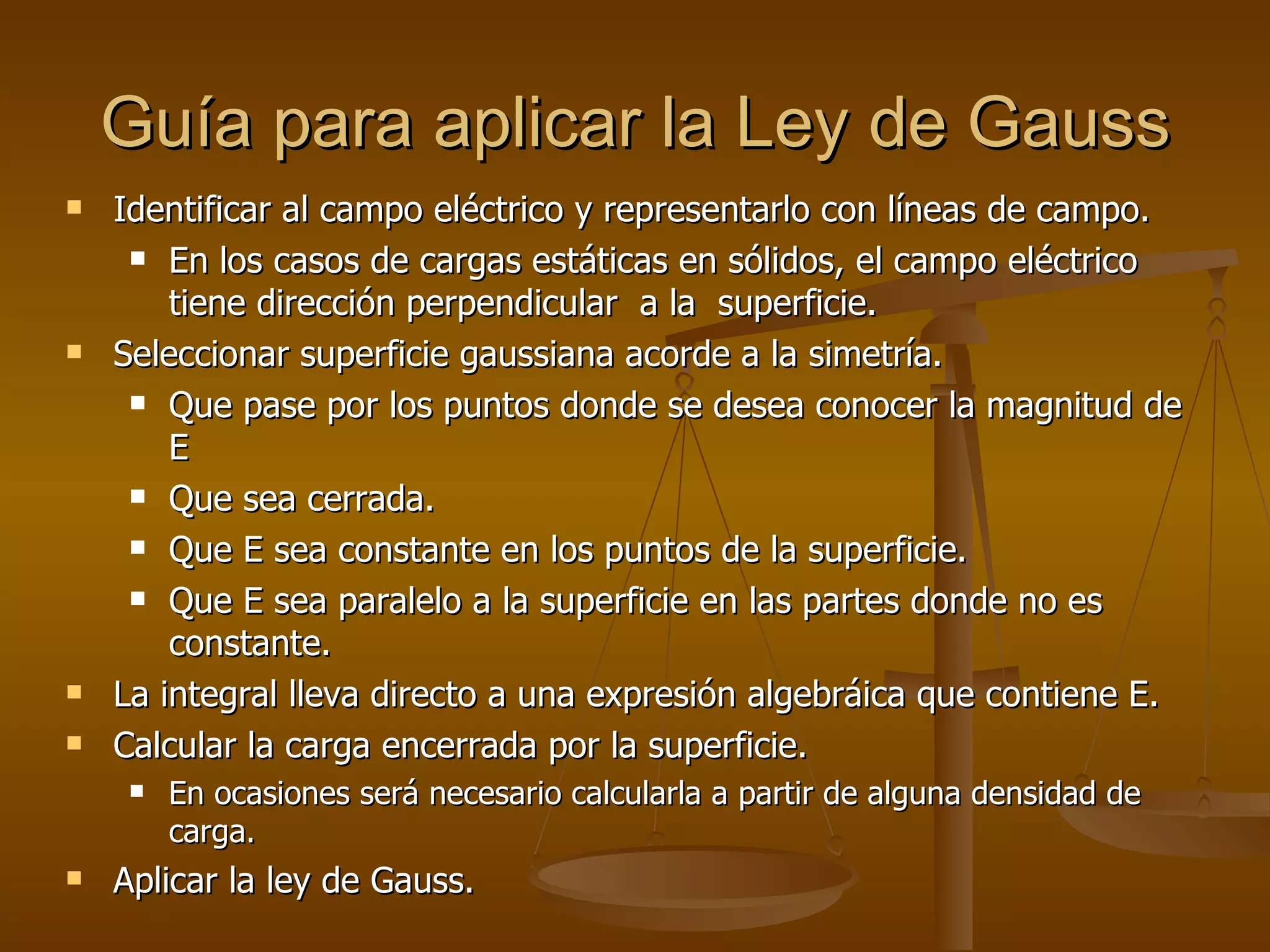 Ley De Gauss | PPT