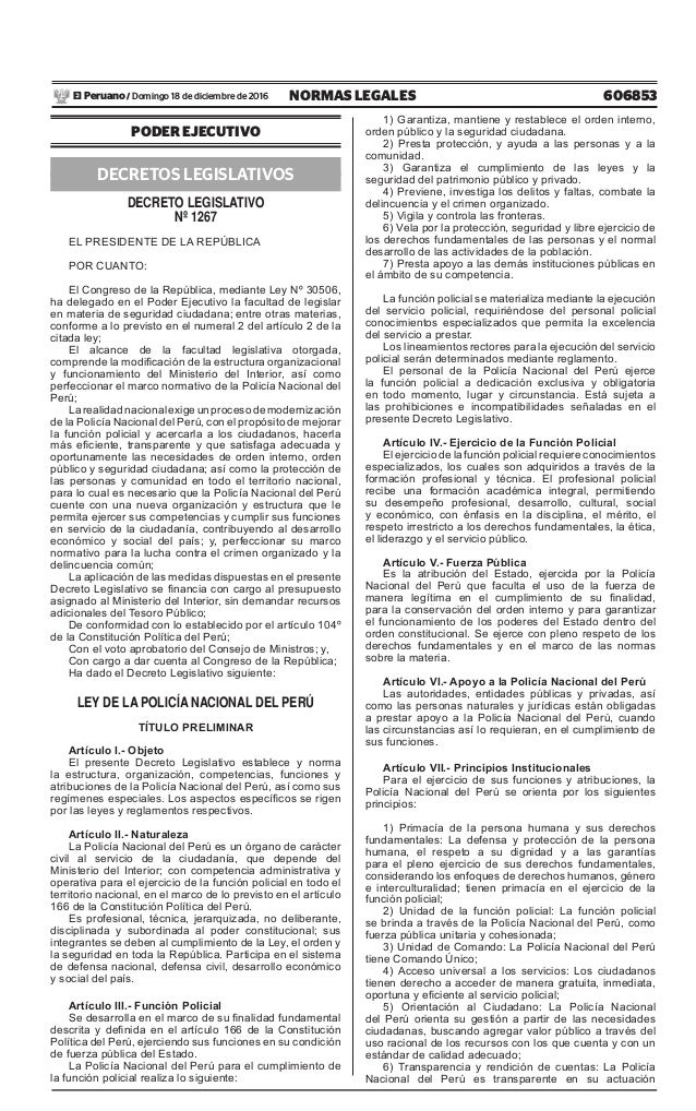 ley-de-la-policia-nacional-del-peru-decreto-legislativo-n-1267-1464781 ...