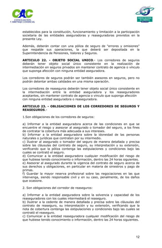 Ley de-seguros-bolivia | PDF