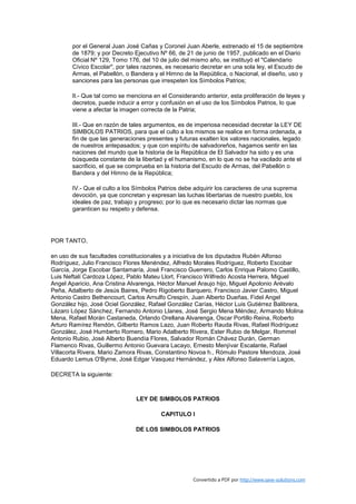 Ley de-simbolos-patrios | PDF