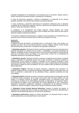 Ley organica-de-deporte-y-educacion-fisica | PDF