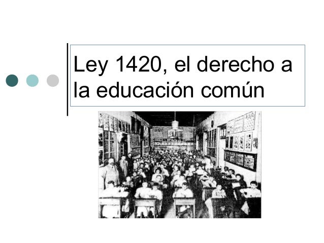 Ley 1420