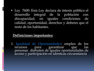 Ley 7600 | PPTX