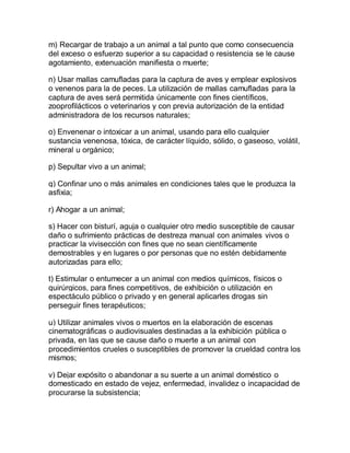 Ley 84 de 1989 | DOCX | Veterinary Medicine | Pets
