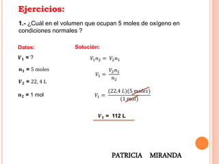 Ley de avogadro | PPTX