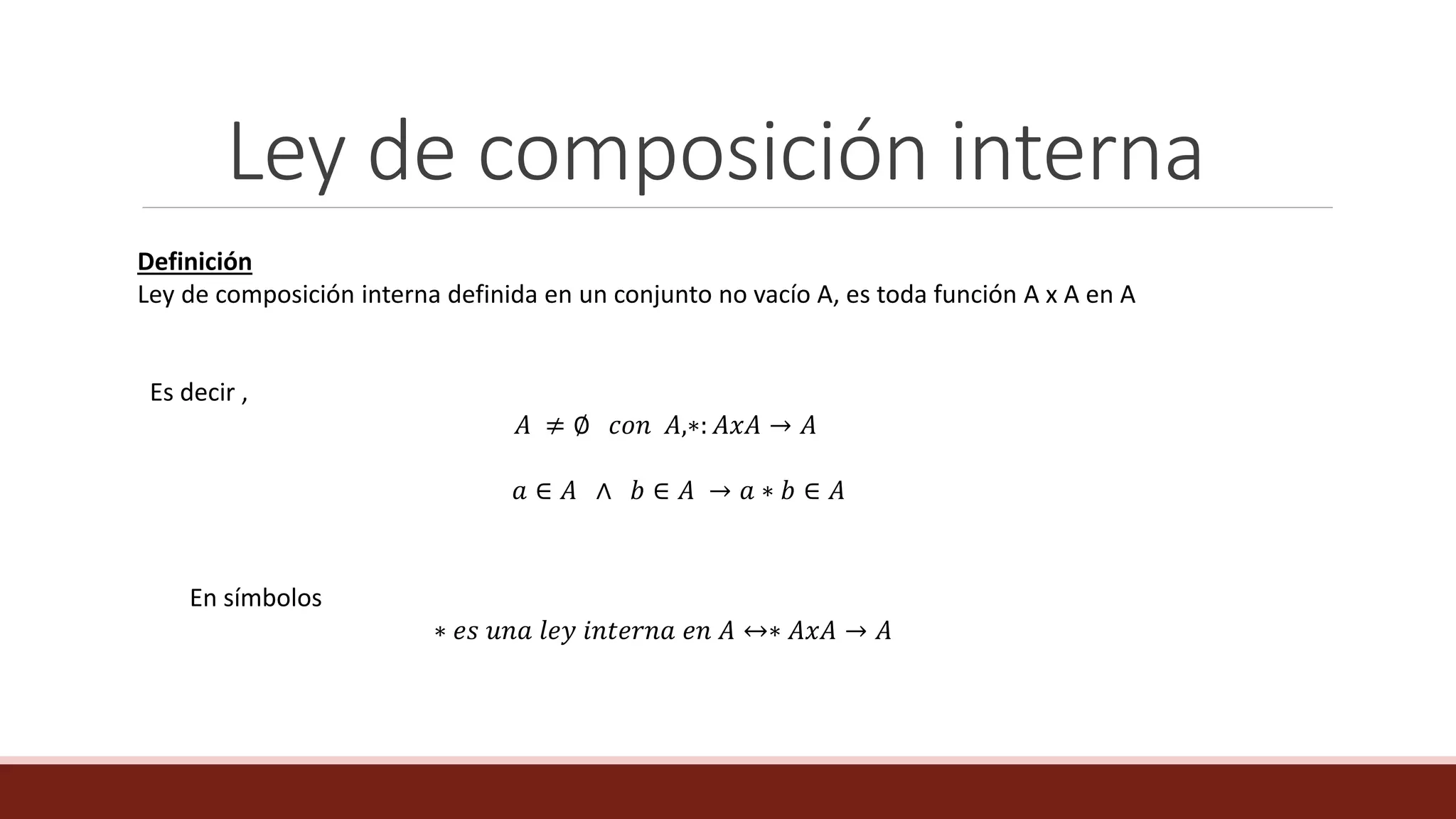 Ley de composicion_interna | PPT