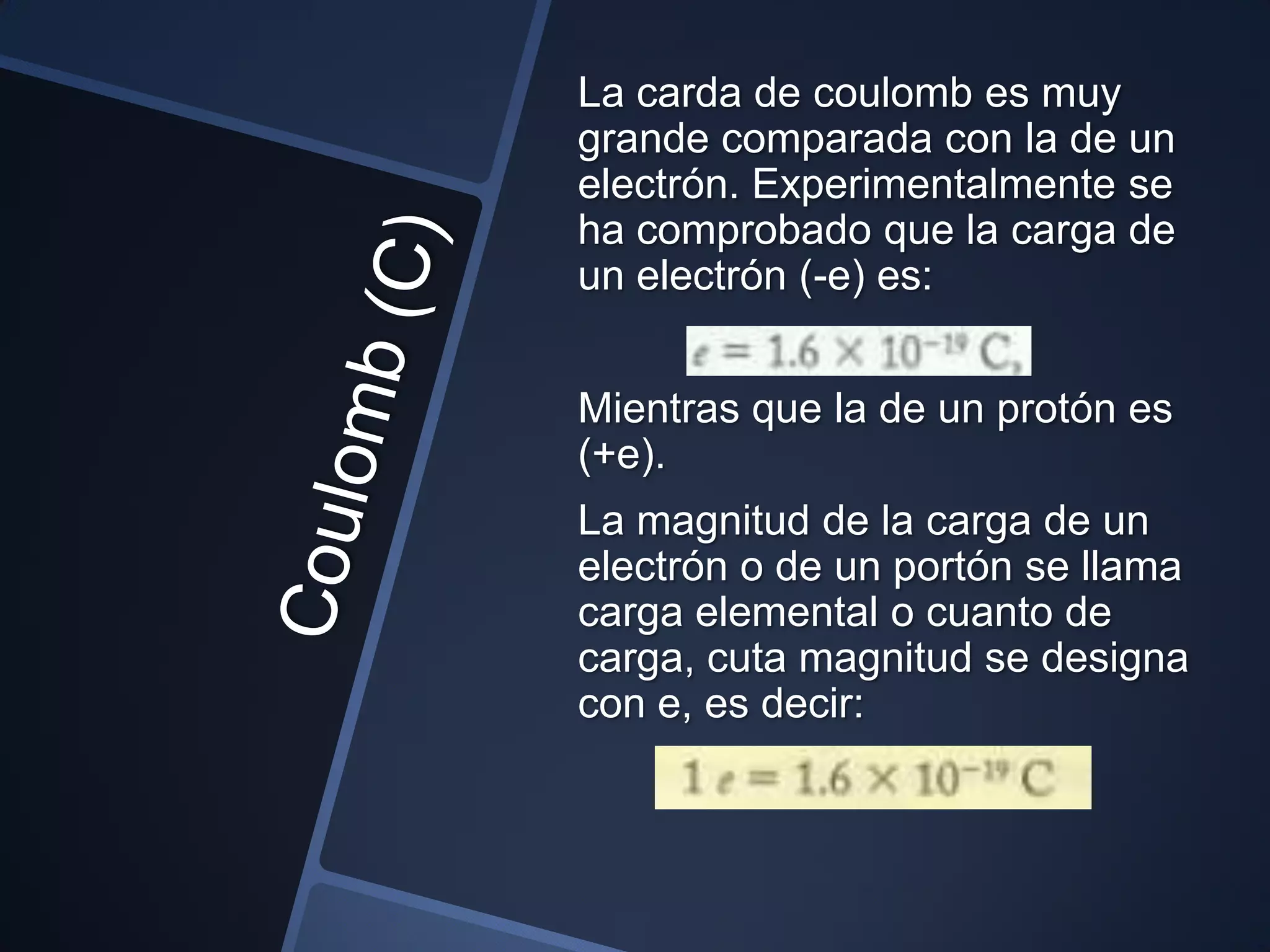 Ley de coulomb | PPTX