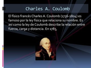 Ley de coulomb .. | PPTX