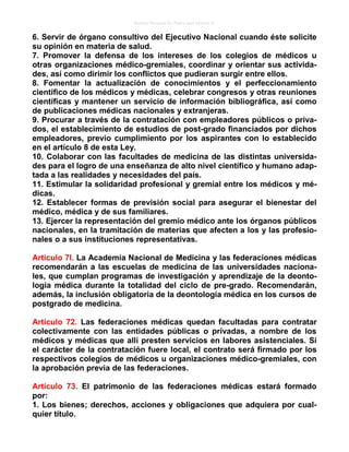 Ley de ejercicio de la medicina 2011_IAFJSR | PDF