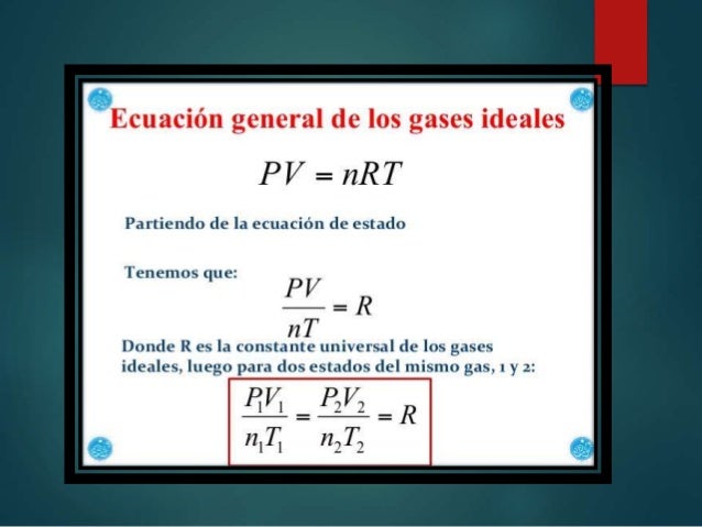 Ley Universal De Los Gases Ideales - buick
