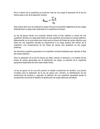 Ley de gauss | DOCX