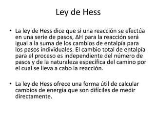 Ley de Hess y Entalpía.pptx