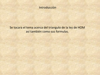 Ley de hom | PPT