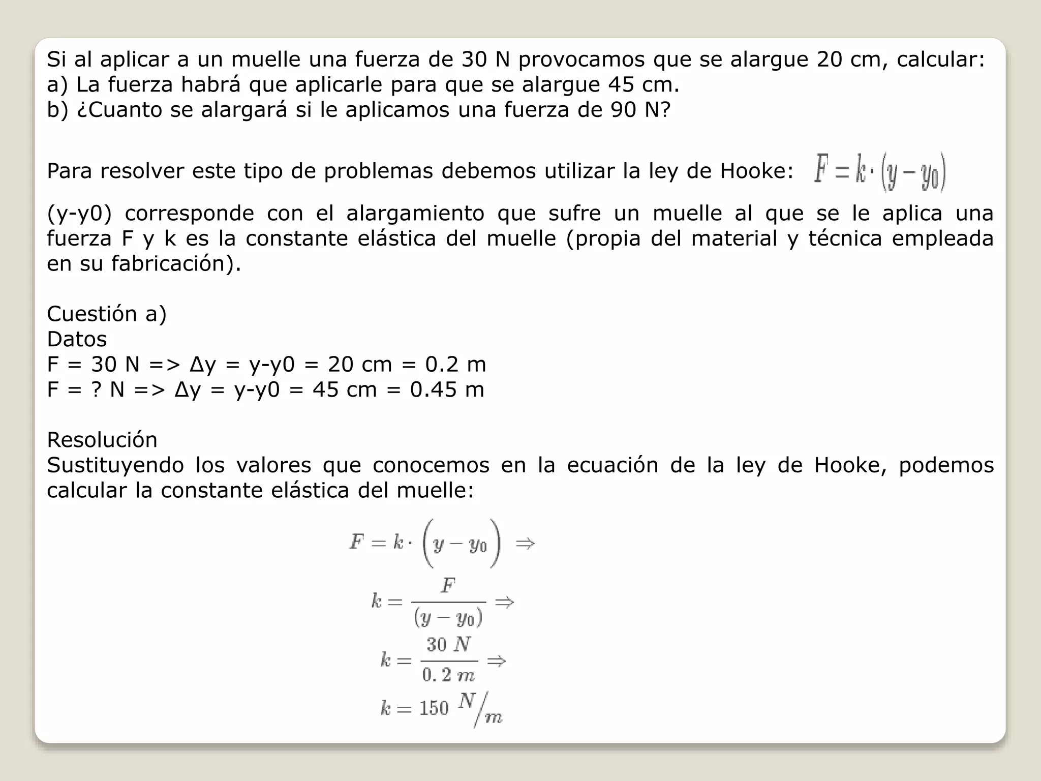 Ley de hooke | PPT
