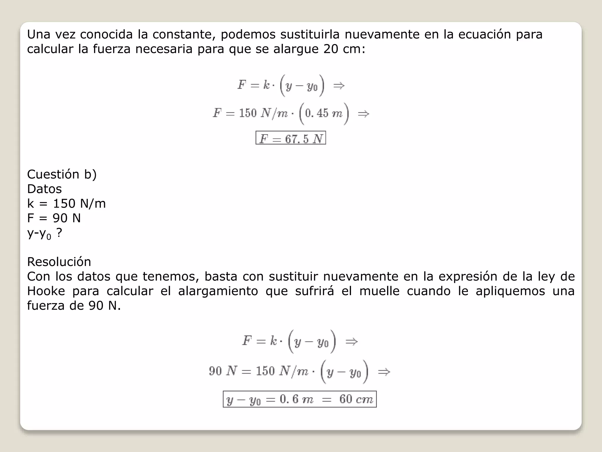 Ley de hooke | PPT