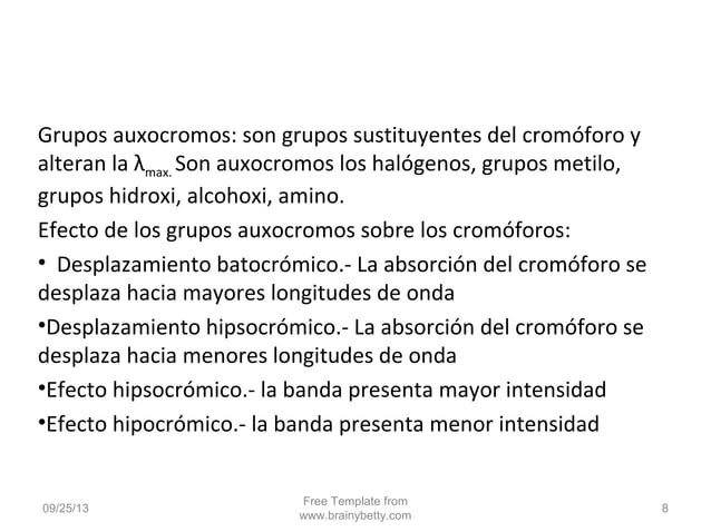 Ley De Lambert Beer Espectrofotometría Ppt