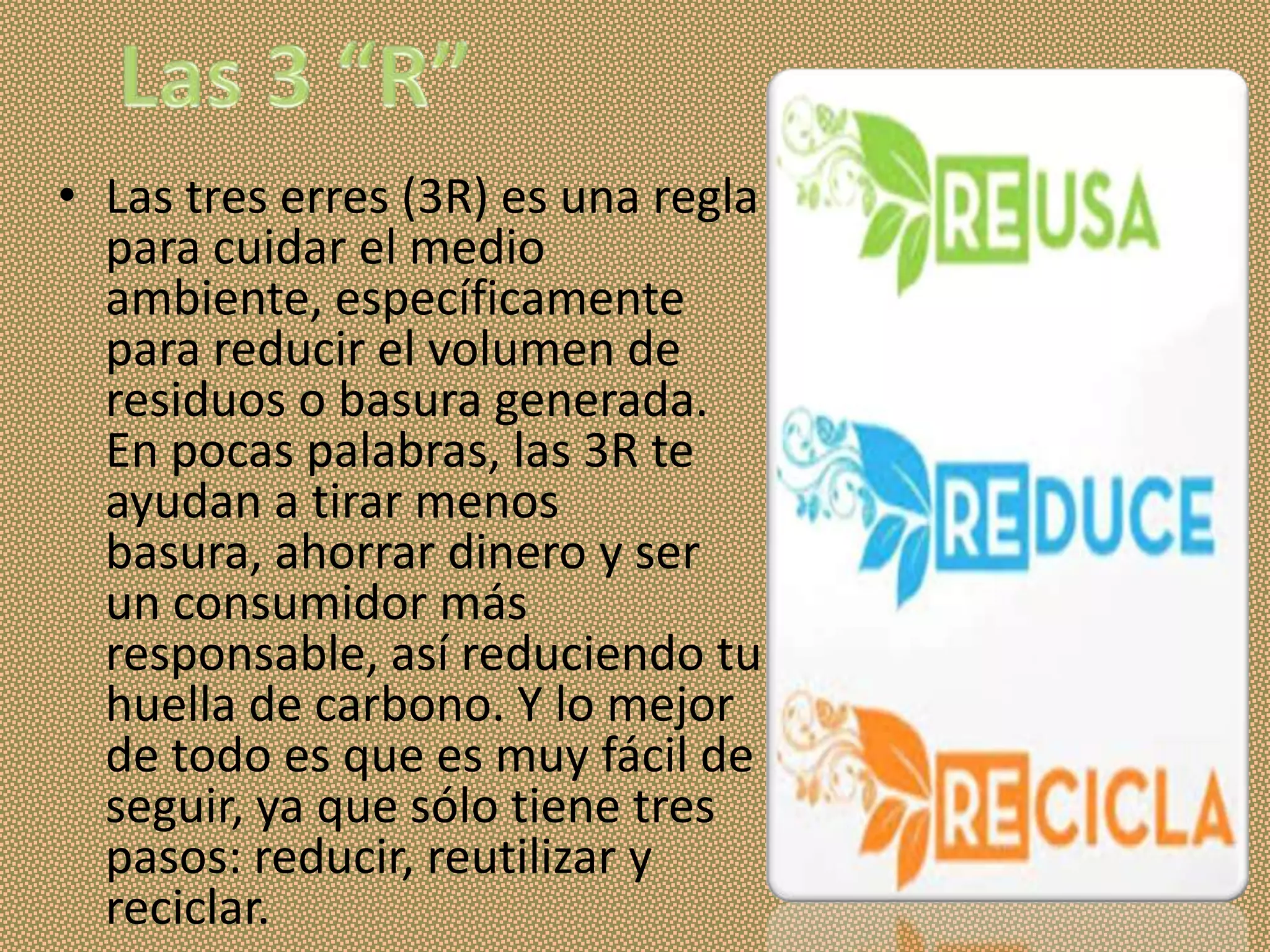 Ley de las 3 erres, maria fernanda cuarto secre b | PPTX