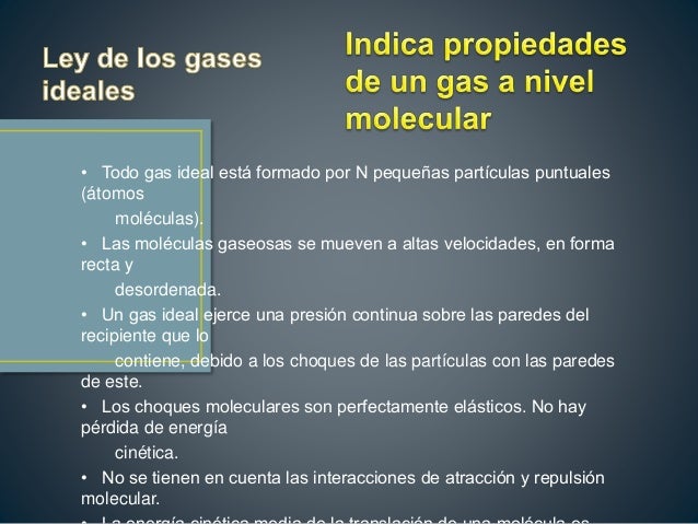 Propiedades De Los Gases Ideales - slingo