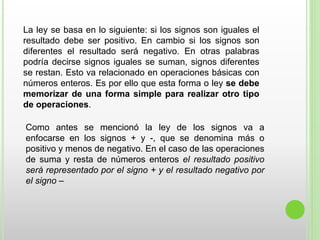 Ley de los signos | PPTX