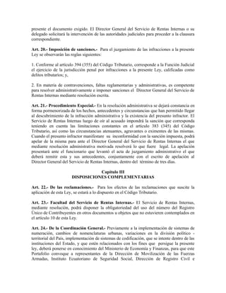 Ley del registro único de contribuyentes | DOC