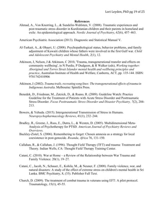 Leyden transgenerational trauma 10-30-16 (2) | PDF