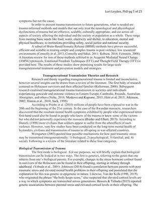 Leyden transgenerational trauma 10-30-16 (2) | PDF