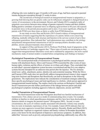 Leyden transgenerational trauma 10-30-16 (2) | PDF | Brain and Nervous ...