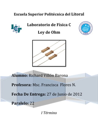 Ley de ohm | PDF