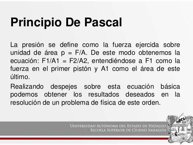 Ley de pascal