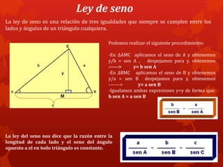 Ley de seno y coseno | PPTX