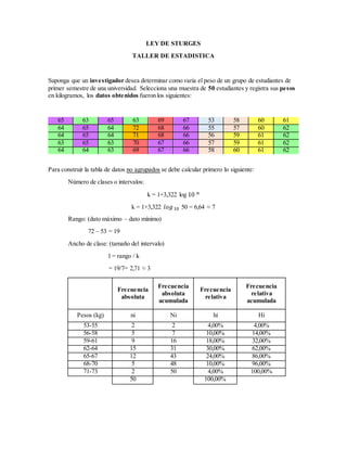 LEY DE STURGES | PDF