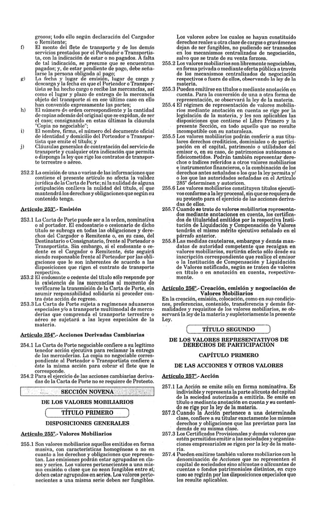 Ley De Titulos Y Valores 27287 Jun 17 2000 Pdf